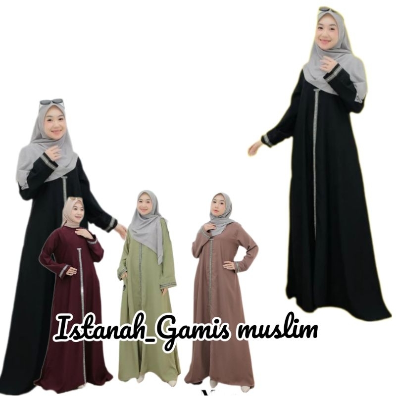 Sakila premium muslim women's Gamis/jumbo Maxi Gamis Full of single ...