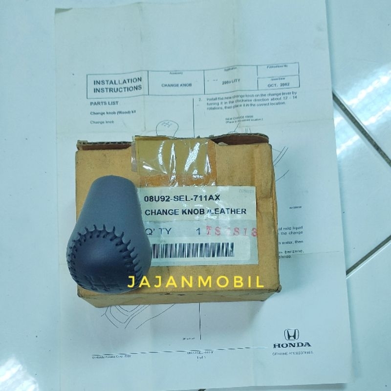 ORIGINAL HONDA ACCES SHIF KNOB HONDA CITY GD8 2003-2007 MANUAL SHIF ...