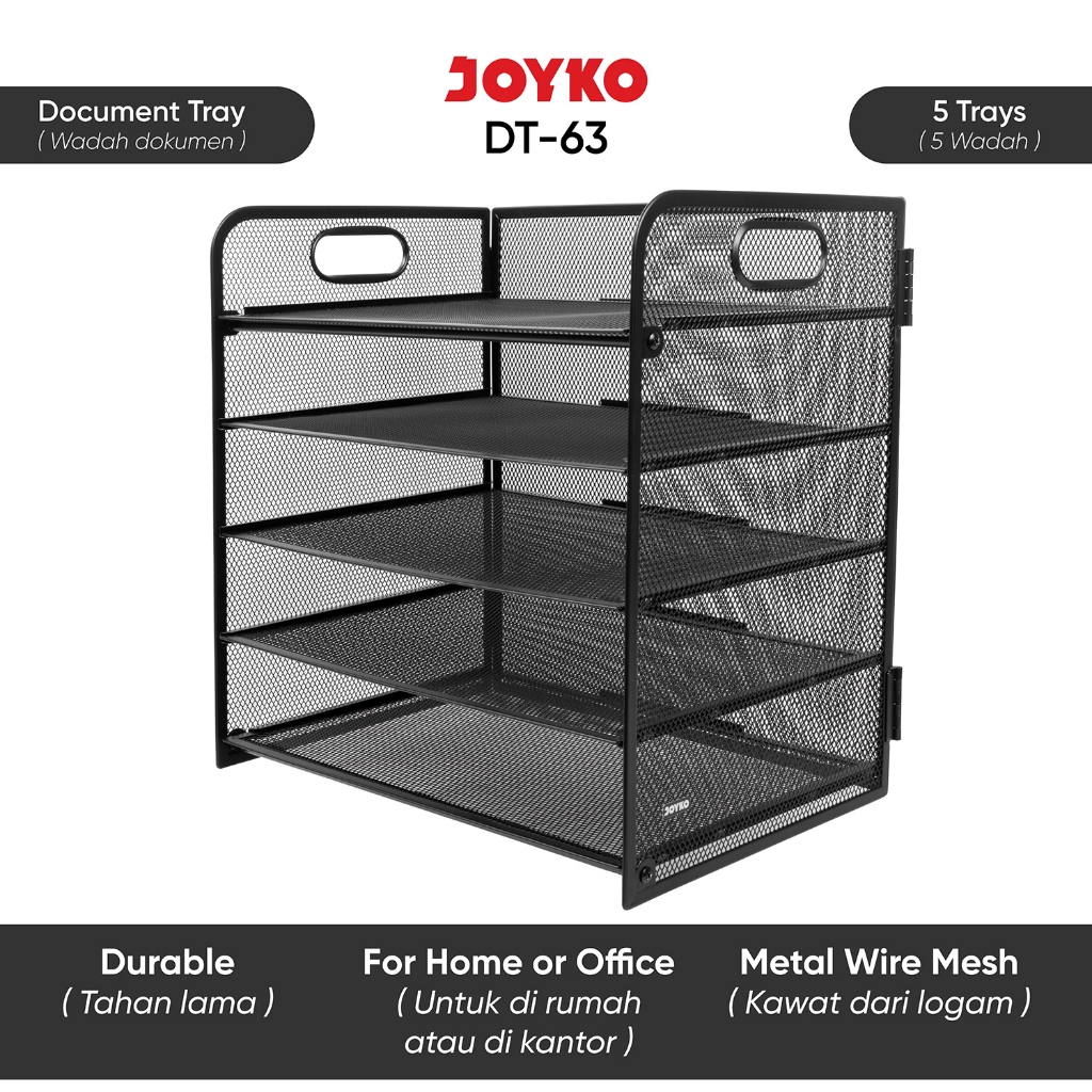 Joyko Document Tray 5 Tier / Document Paper Rack 5 Layers Desk Document Container DT-63 | Shopee ...