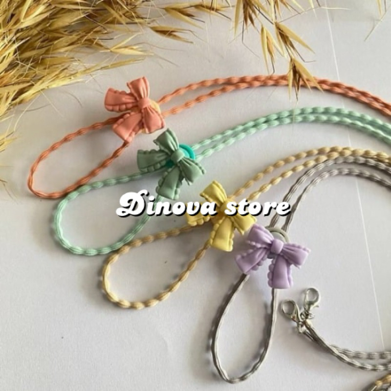 Mask strap premium rice rope RIBBON/ mask connector hijab mask strap ...