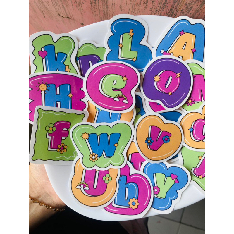 Starly - LETTERS 1 ALPHABET STICKER ABCDE ALPHABET STICKER | Shopee ...