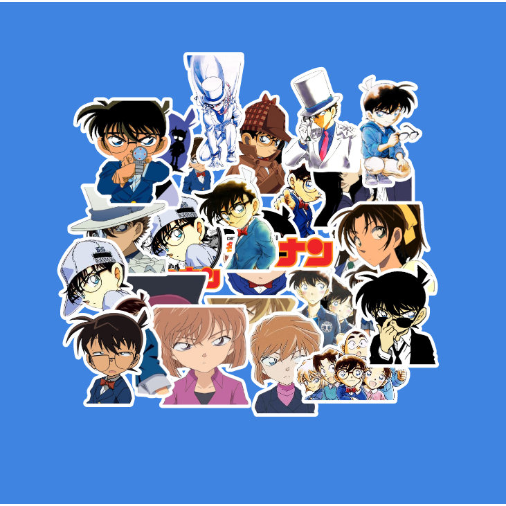 Sticker Pack Anime DETECTIVE CONAN HP Laptop Tab Notebook Tumblr Casing ...