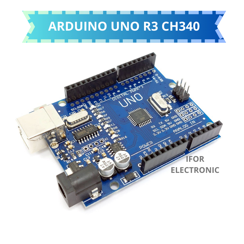 Arduino Uno R3 Ch340g Atmega328 Pb Compatible Board Shopee Malaysia