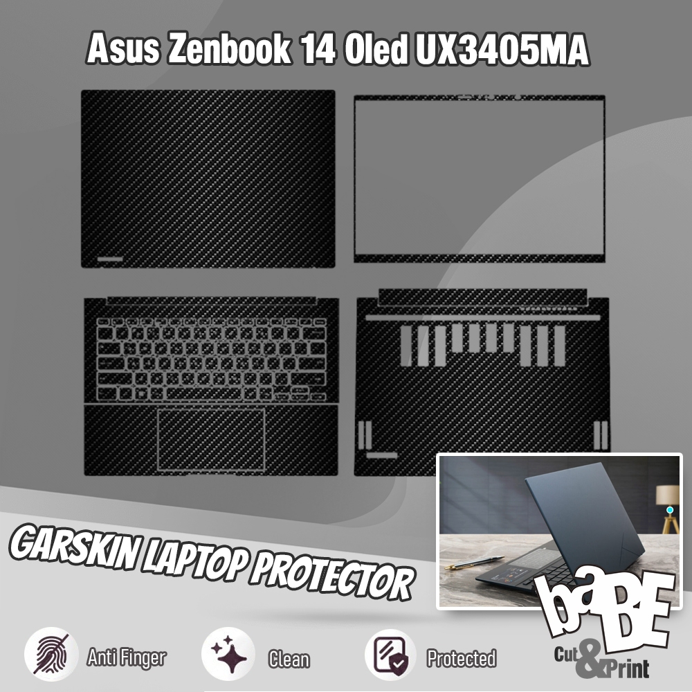 Garskin laptop Skin laptop Fullbody Asus Zenbook 14 Oled UX3405MA ...
