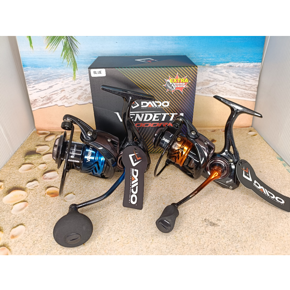 DAIDO SPINNING VENDETTA REEL 1000/2000/3000/4000 RK/6000 RK FISHING ...