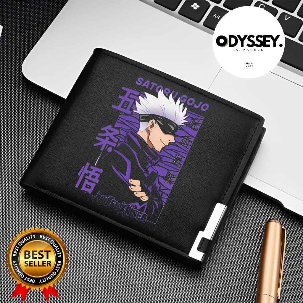 Gojo SATORU Men's Folding Wallet Synthetic Leather Wallet Anime JUJUTSU ...