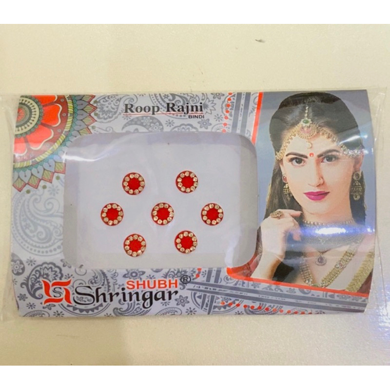 MERAH Red BINDI / RED INDIAN BINDI / RED KENING DECORATION | Shopee ...