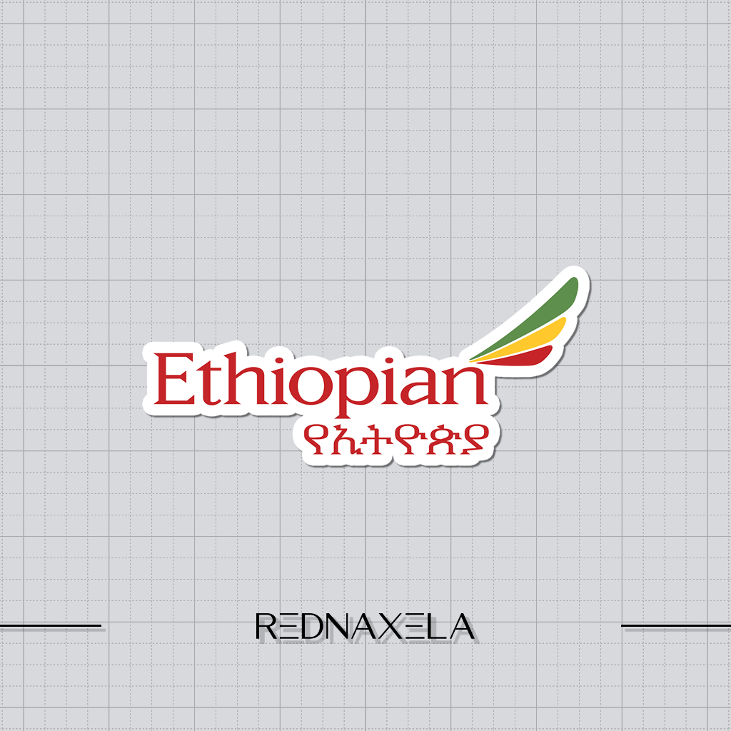 Ethiopian Airlines Vinyl Sticker Outdoor Suitcase Sticker | Shopee Malaysia