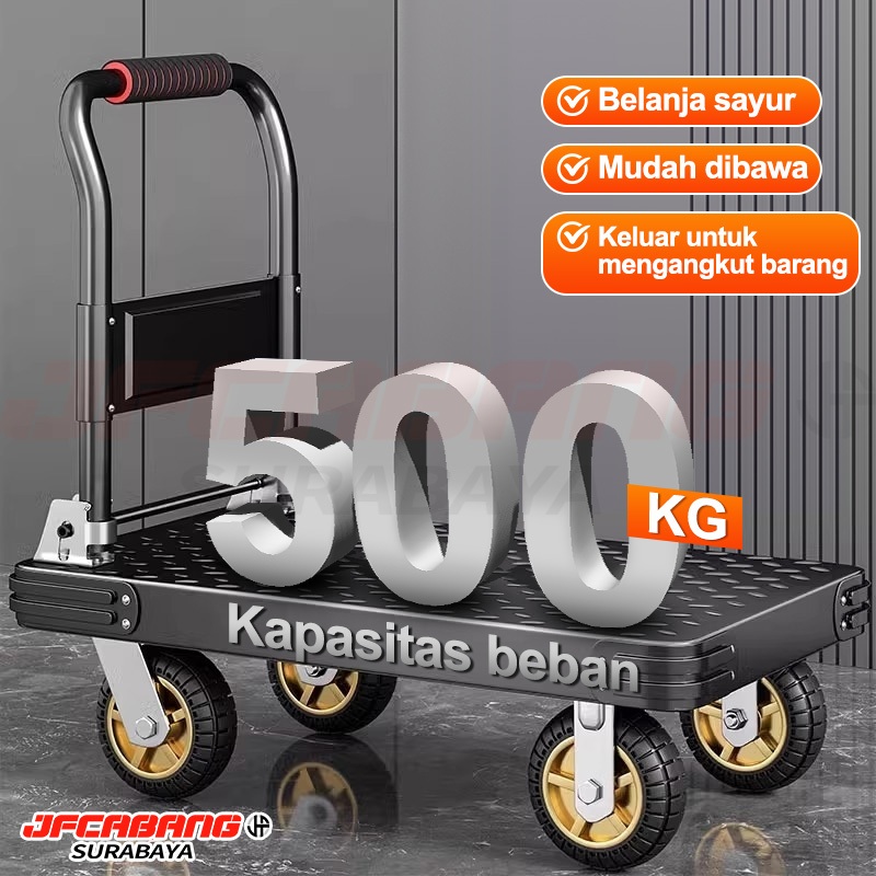 Folding Goods Trolley 500kg Handtruck Folding Goods Trolley Hand Truck ...