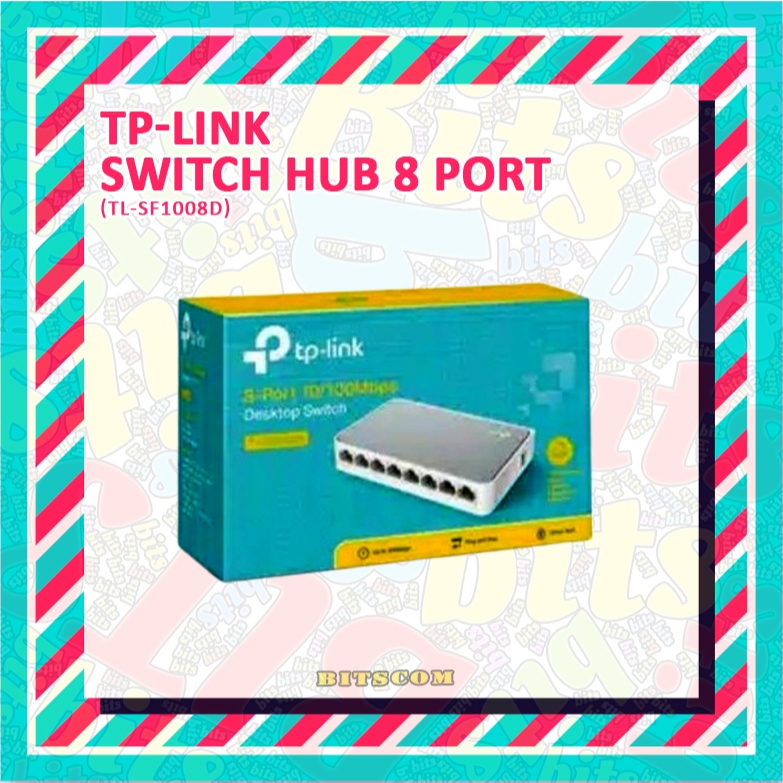 Tp-Link 8-Port Hub Switch 10/100Mbps Desktop Switch TL-SF1008D | Shopee ...