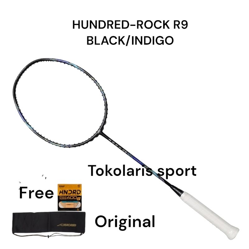 Original HUNDRED ROCK R9 BLACK-INDIGO BADMINTON RACKET | Shopee Malaysia