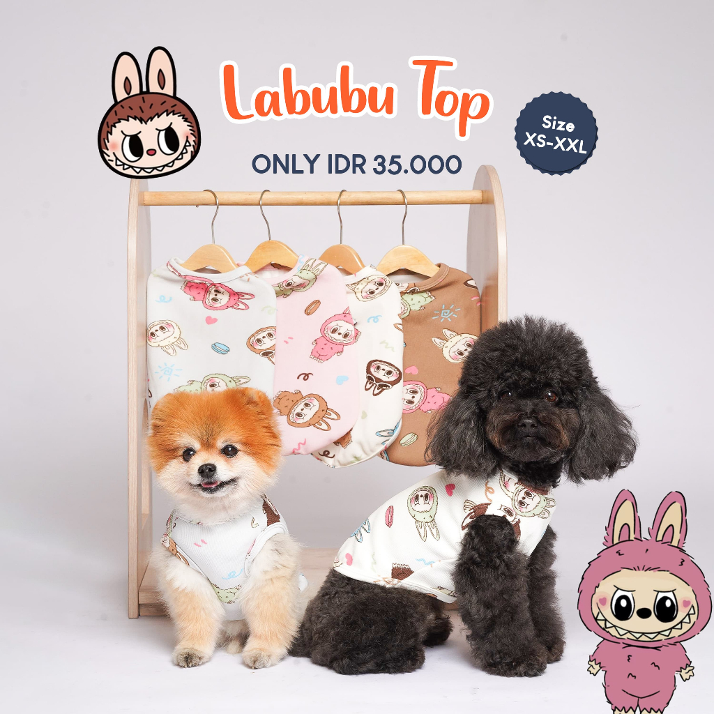 Pawlovin - Labubu Top Dog & Cat Shirt | Shopee Malaysia