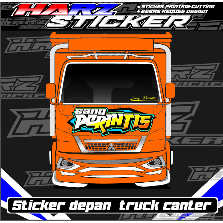 Canter Truck Front Chest/Cabin Stickers-Pioneer Stickers-Patio Stickers ...
