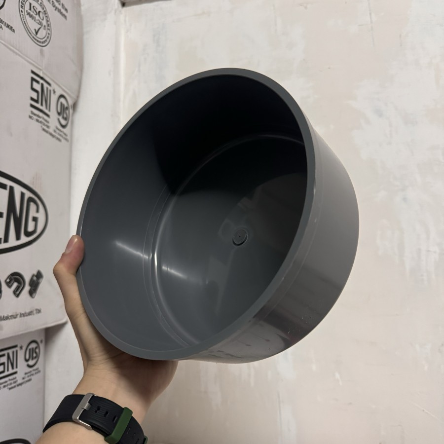 DOP 8" inch AW TS WINLON END CAP PVC PLUG PIPE CAP 8" dim dem in very ...