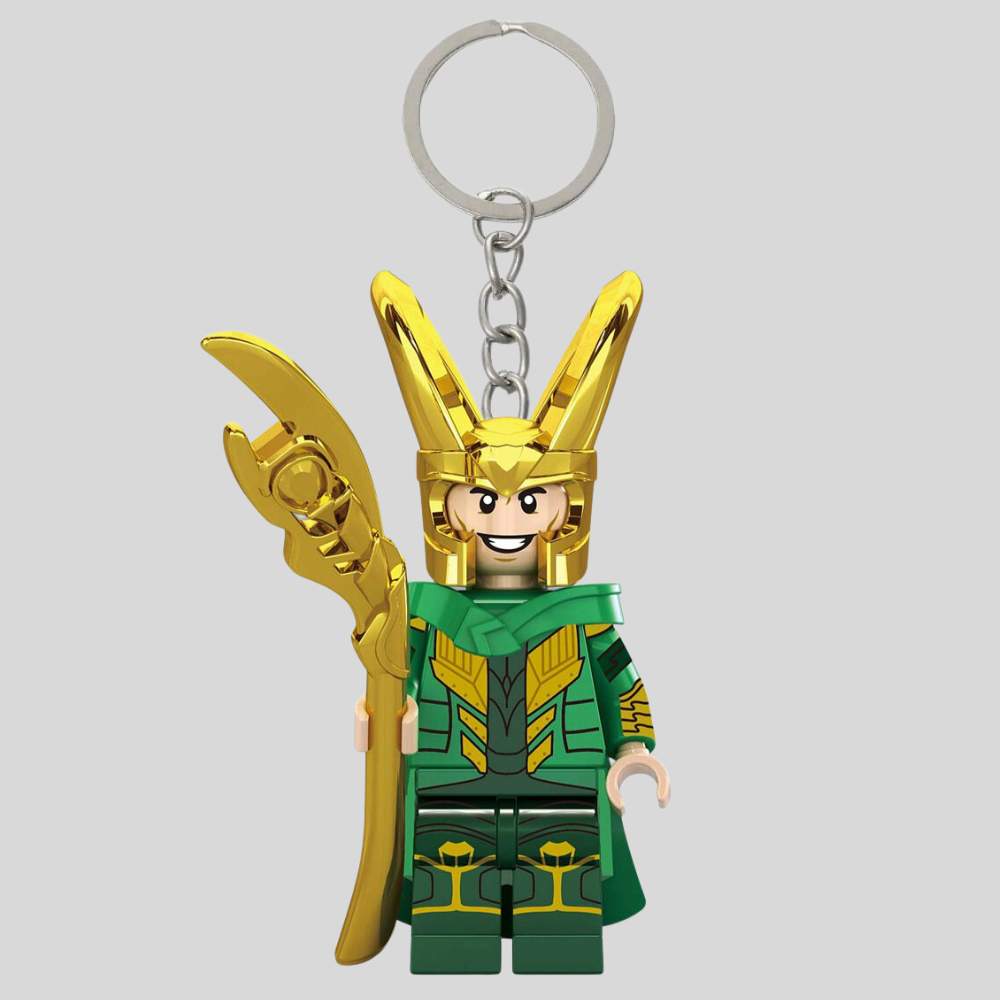 GANTUNGAN Loki LEGO Keychain | Lego Loki Keychain | Marvel Series ...