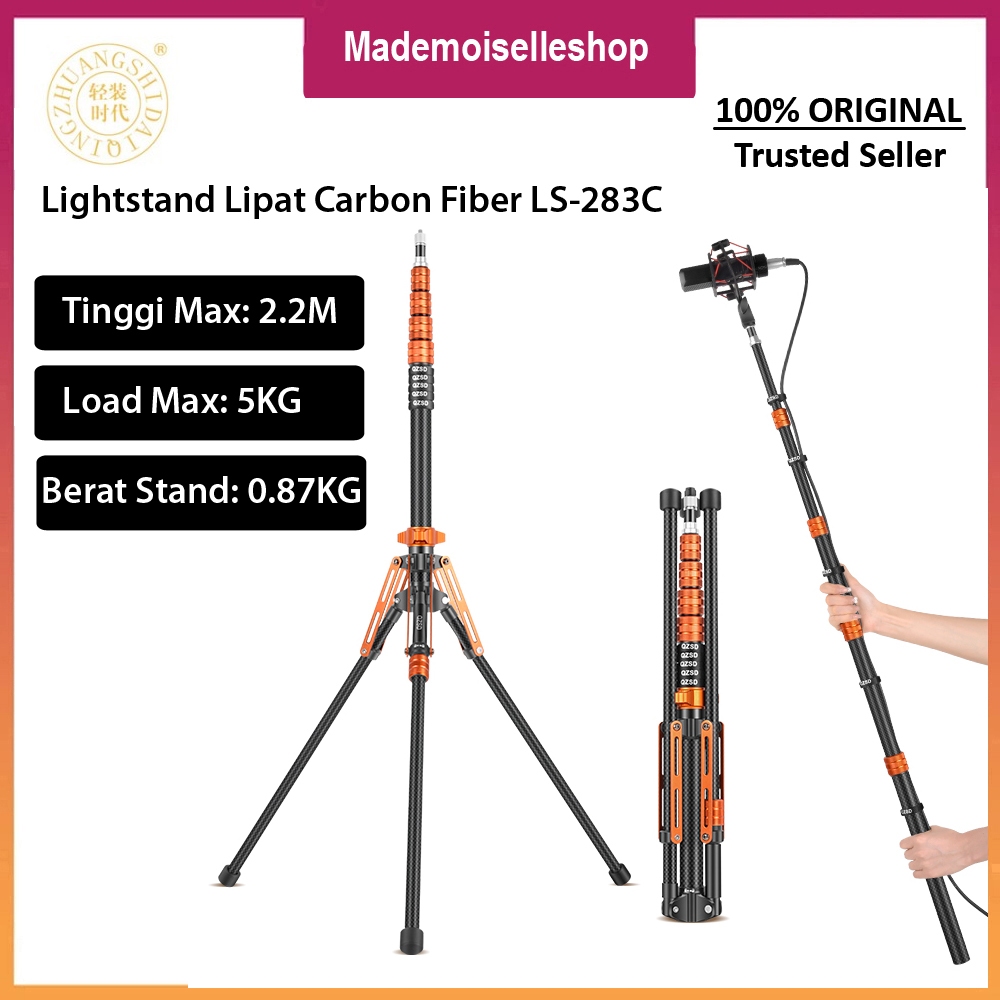 Qzsd Carbon Fiber Folding Lightstand LS-283C - Light Stand Studio ...