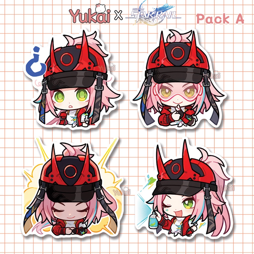 Premium Honkai Star Rail (HSR) Rappa Pack Stickers, Waterproof Anime ...