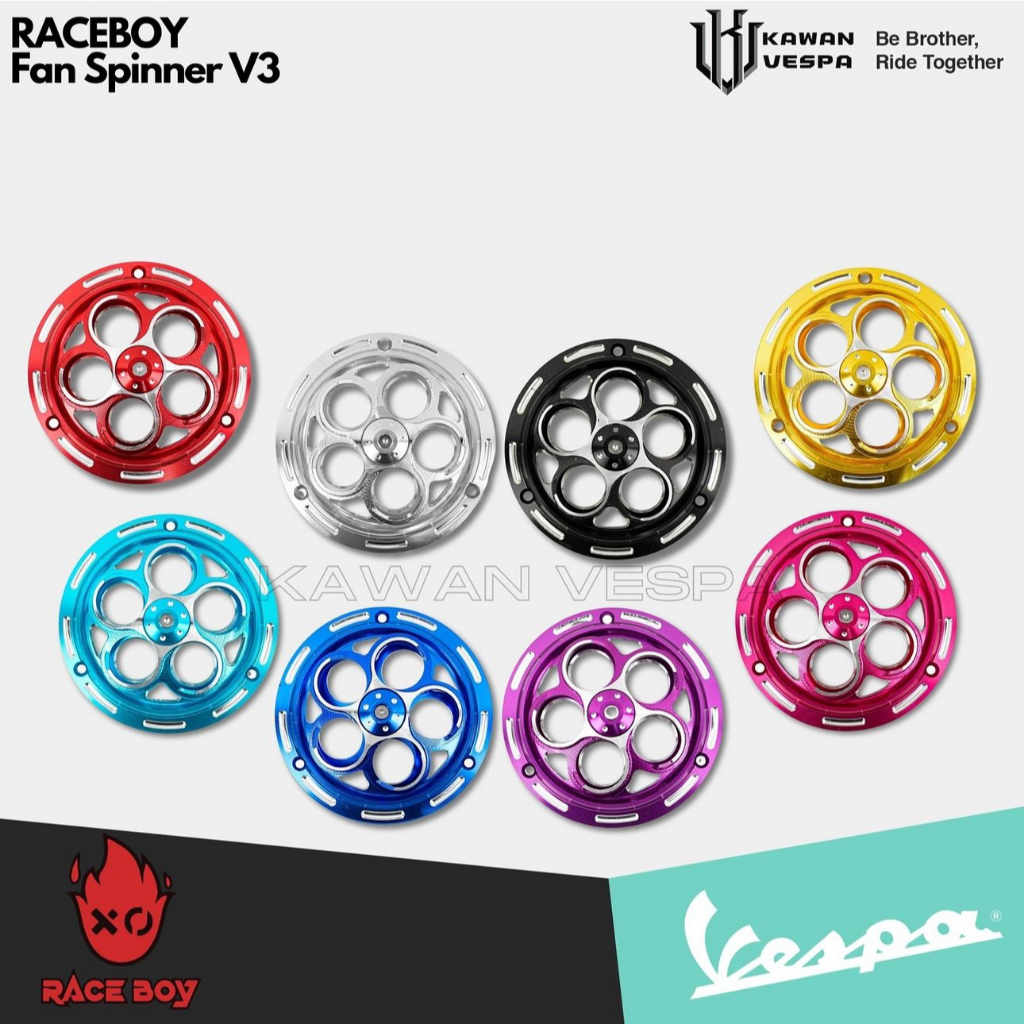 Cover Fan Spinner Race Boy Raceboy V3 Vespa Sprint Primavera GTS S LX ...