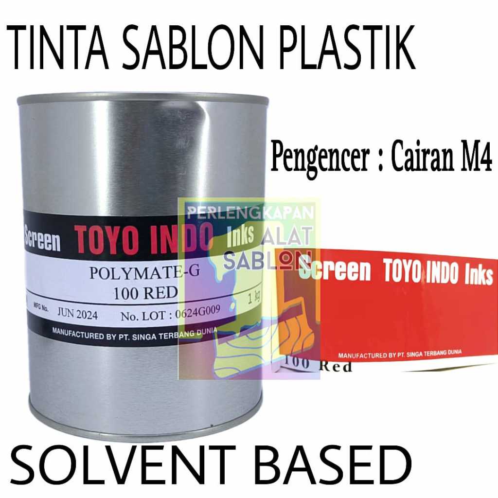 TOYO POLYMATE SCREEN PRINTING INK PLASTIC BAG G 100 RED 1KG | Shopee ...