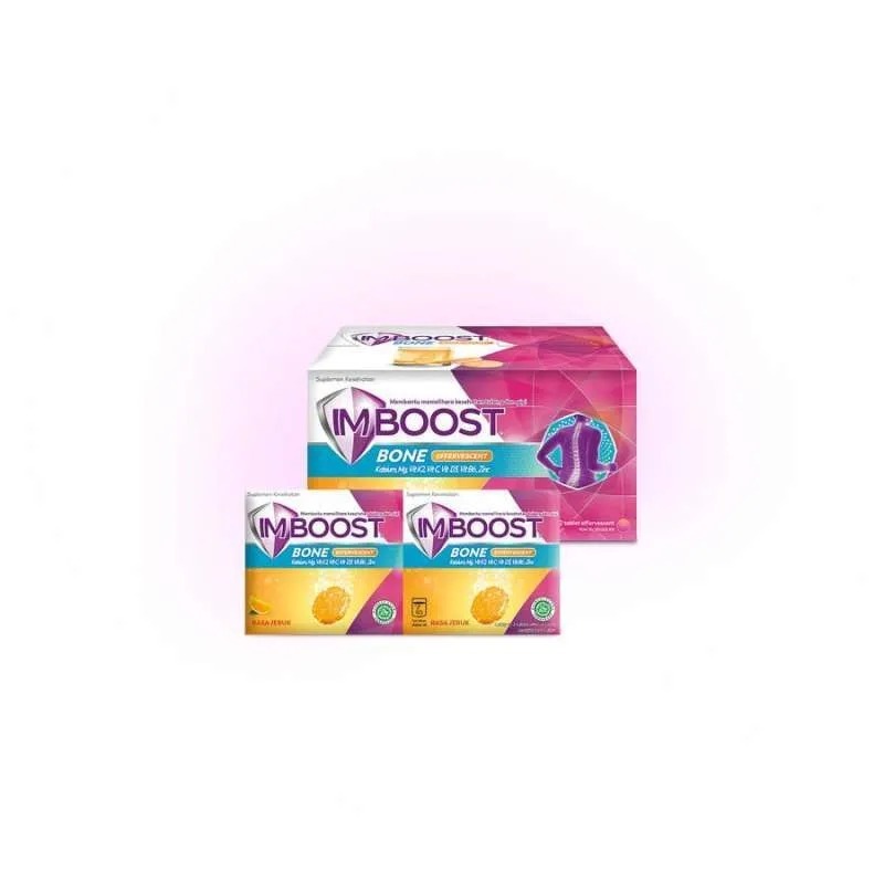IMBOOST Bone Effervescent Calcium,Mg,vit K2,Vit C.Vit D Vit B6.Zinc ...