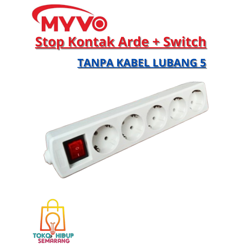 PUTIH Ground Socket + Switch/Switch White 2/3/4/5 Holes Without Cable ...