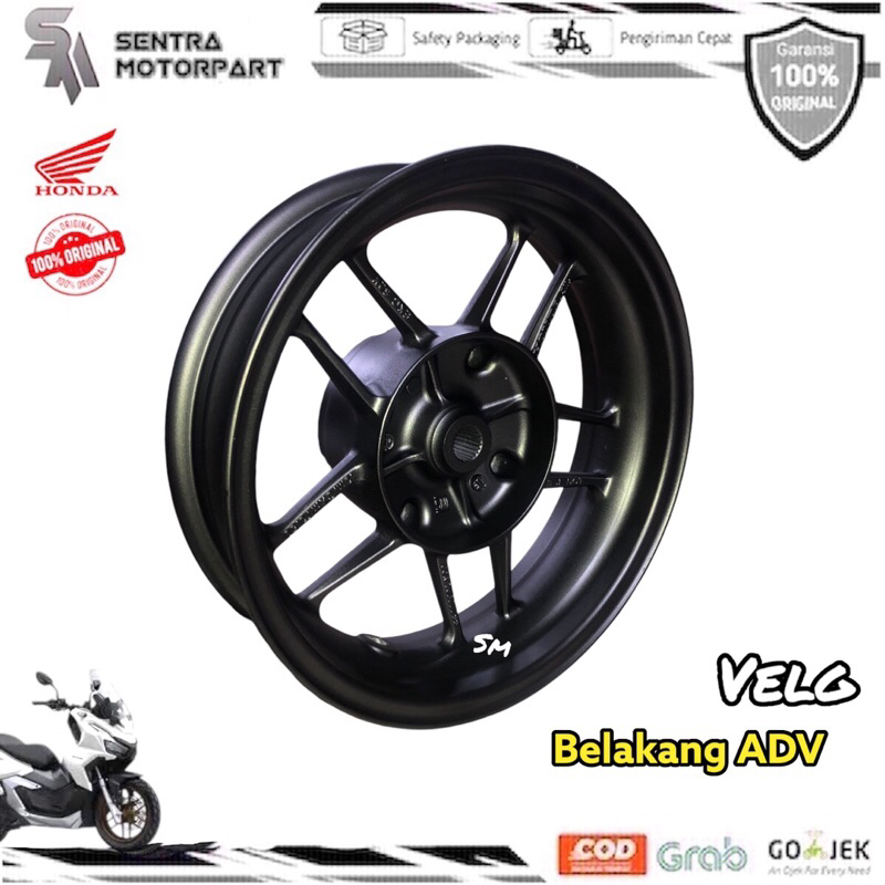 Original black adv 150 adv150 rear racing rims | Shopee Malaysia