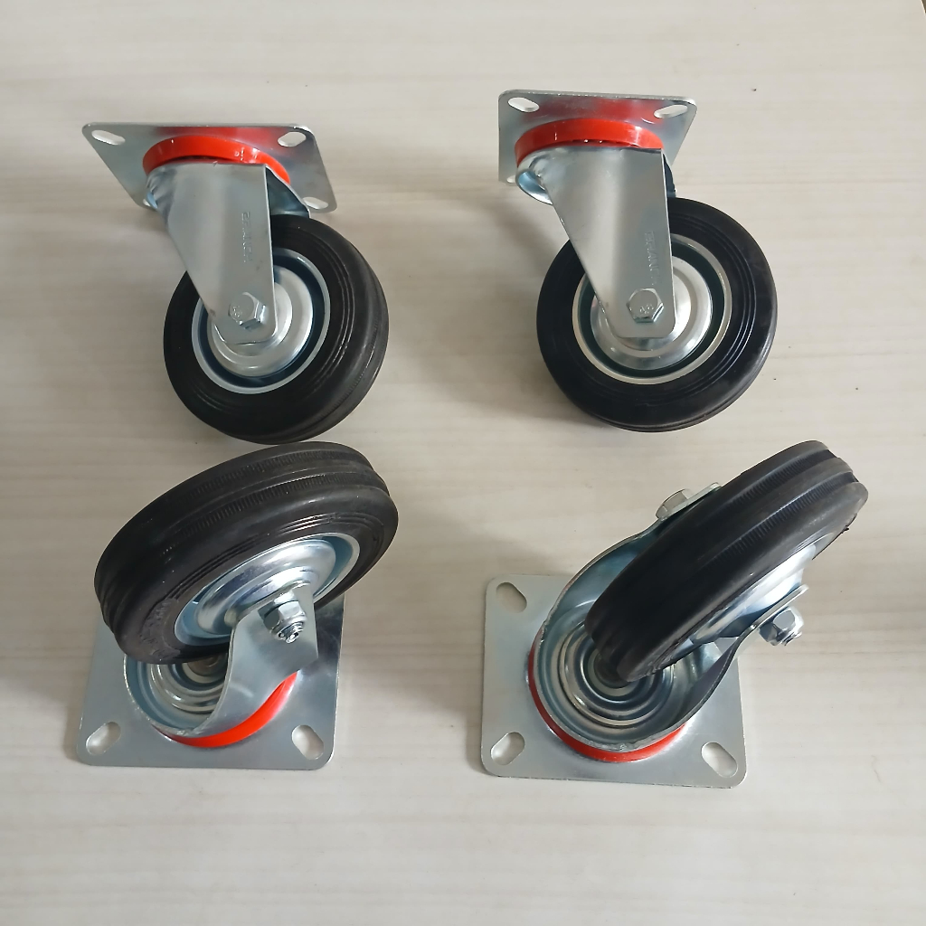 4" rubber wheel Branch on / 4" Caster wheel on / swivel / 4" trolley ...