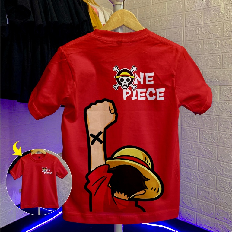 Luffy X Hand Up Teenage Children's T-shirt | One PIECE Anime ...
