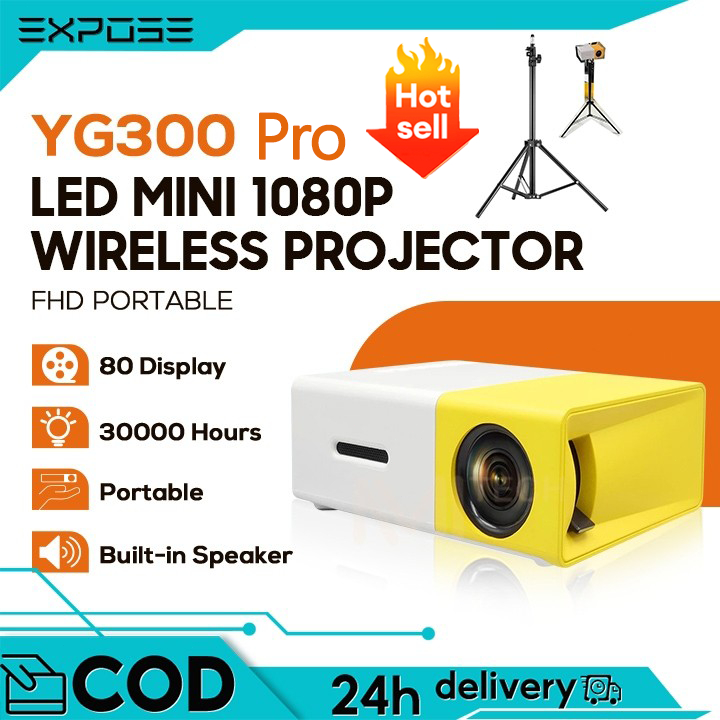 Mini projector YG300 Portable Led Projector Home Theater HDMI mini ...