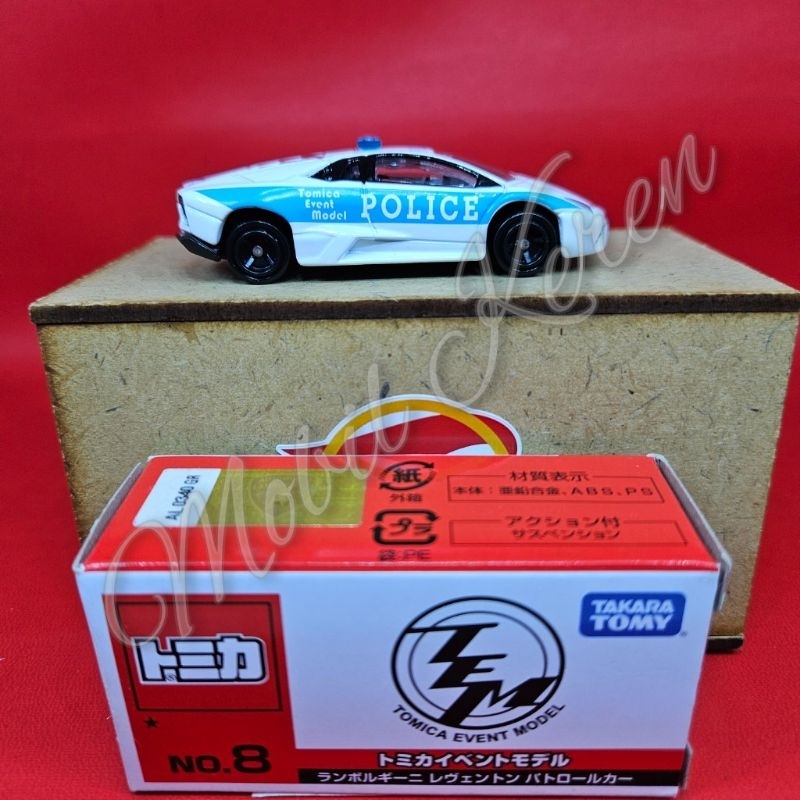 Diecast Tomica TEM 8 Tomica Event Model Lamborghini Reventon white ...