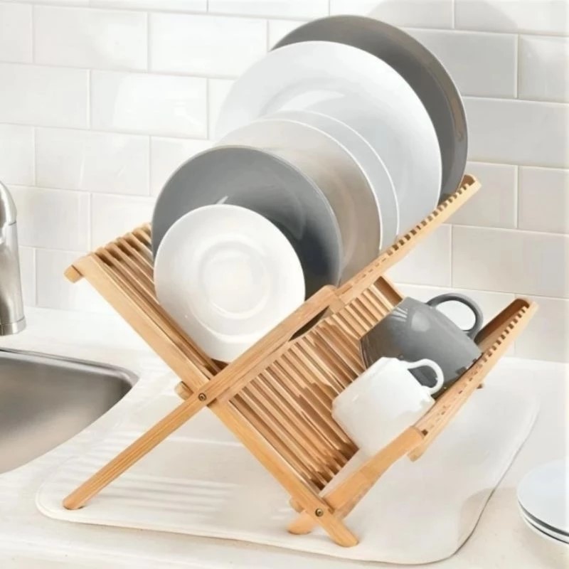 KAYU Aesthetic PLATE RACK OF TEAK AND MAHONY WOOD | Shopee Malaysia