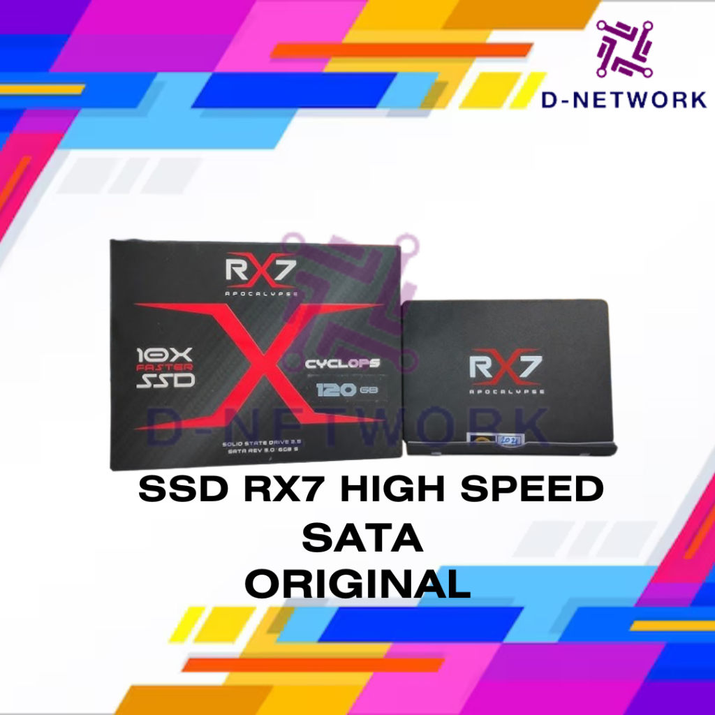 Ssd SATA RX7 256GB/512GB/128GB ORIGINAL OFFICIAL GUARANTEE | Shopee ...