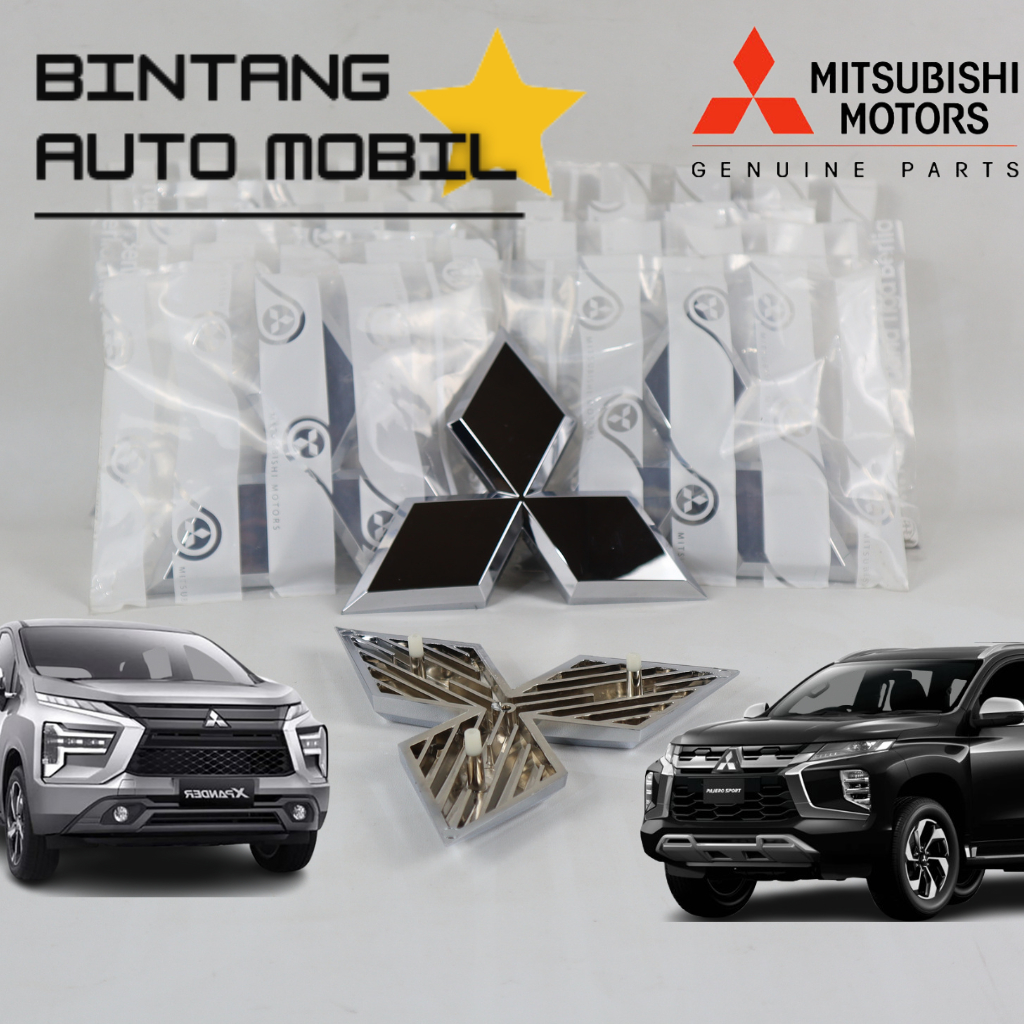Original Mitsubishi Pajero Sport Xpander Front Grill Logo Emblem Three ...