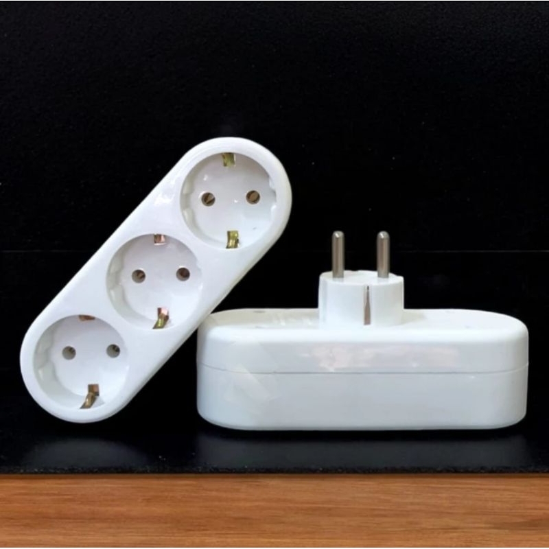 Erke 3 HOLE STOP CONTACT PLUG / SNI QUALITY STOP CONTACT PLUG | Shopee ...