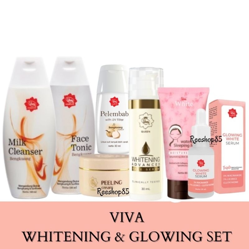 Viva Whitening & Glowing Set Package | Viva Skincare 1 Complete ...