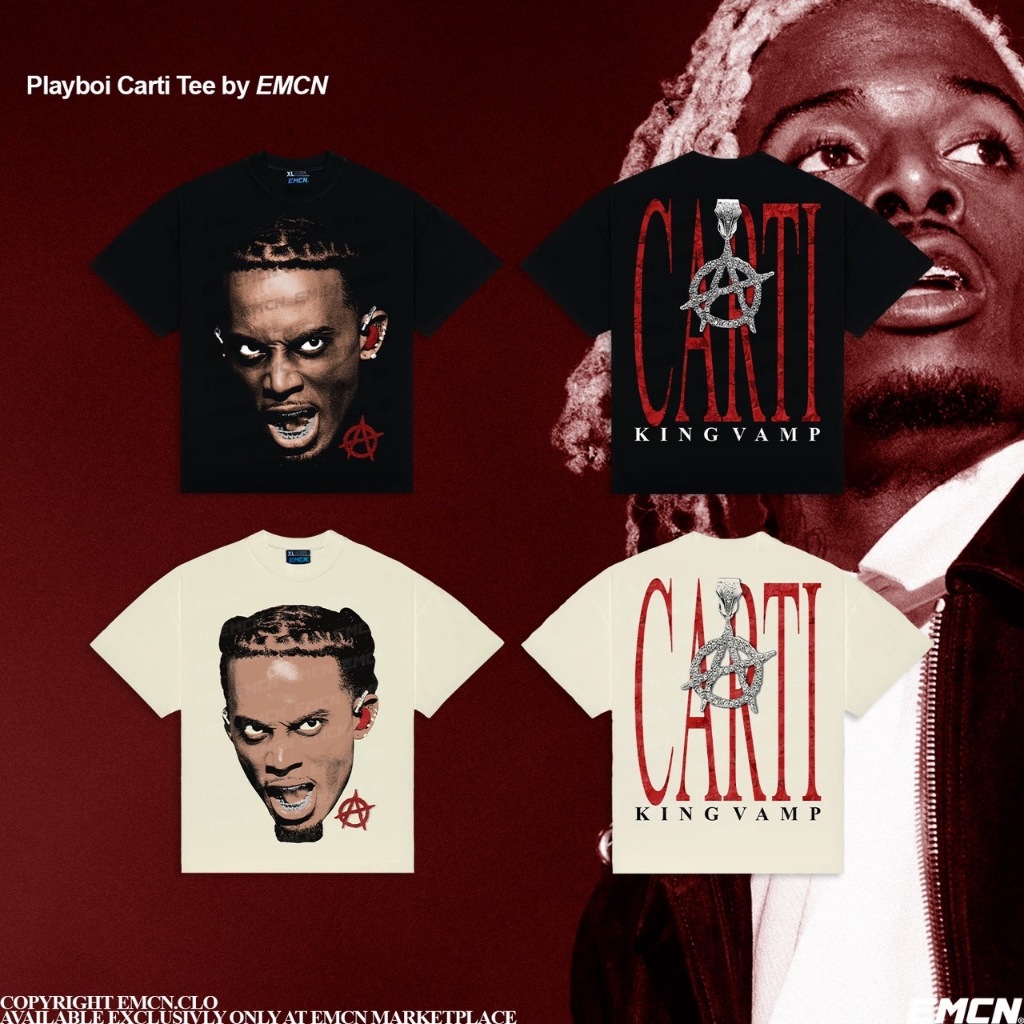 EMCN Oversized Tee Playboi Carti | Shopee Malaysia