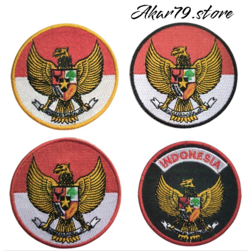 PUTIH HITAM MERAH Embroidery, LUGGAGE, LOGO, PUZZLE, RED AND WHITE ...