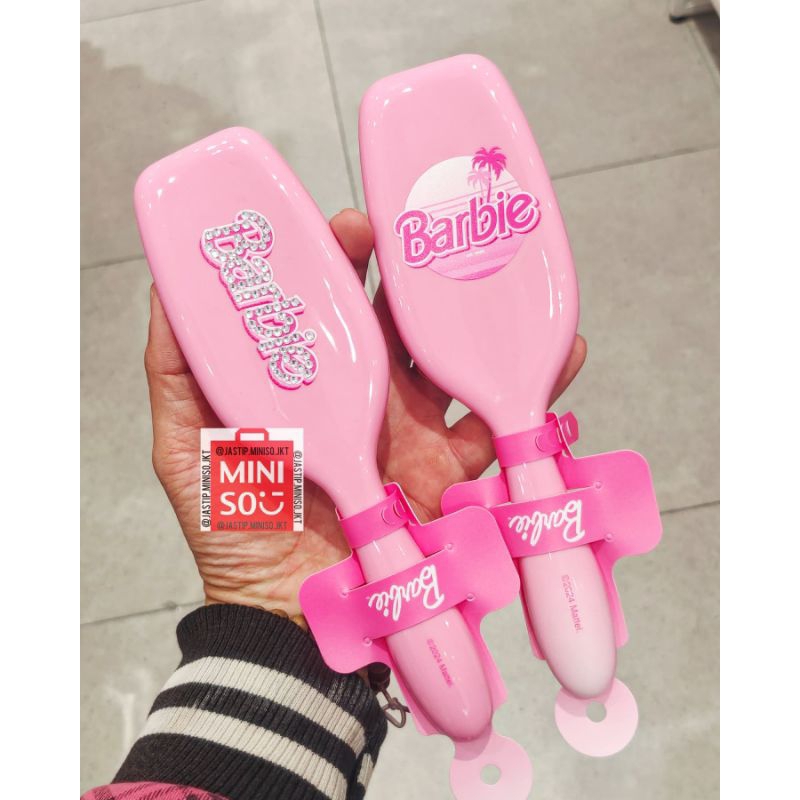 Miniso Detangling Brush / Hair Comb BARBIE PINK Collection (Diamond ...