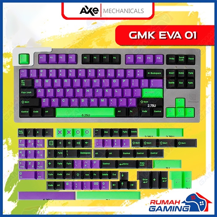 Keycap - KEYCAPS - CHERRY - GMK MECHA 01 - EVA 01 - PBT - DYE SUB ...