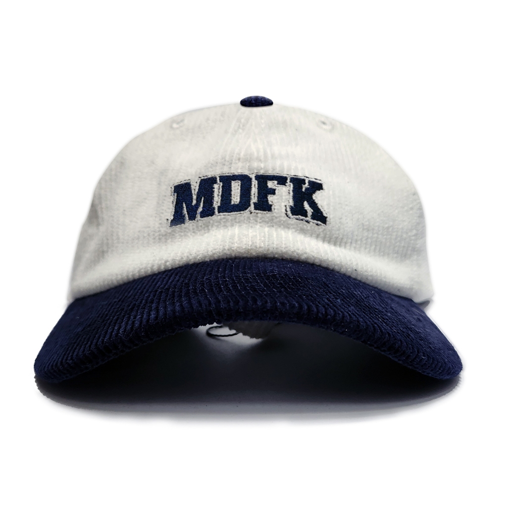 Mdfk BOLD CORDUROY BASEBALL CAP BROKEN WHITE NAVY | Shopee Malaysia