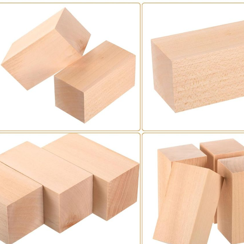 KAYU Jaddi blocks 10x10x1 / 1x1x10 cm Educational wooden Cube blocks ...