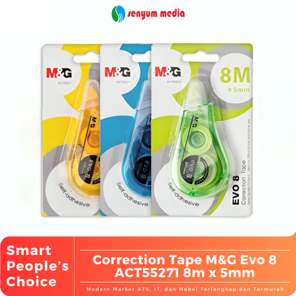 Correction Tape M&G Evo 8 ACT-55271 8m x 5mm (1 Pcs) (S:PCS) | Shopee ...