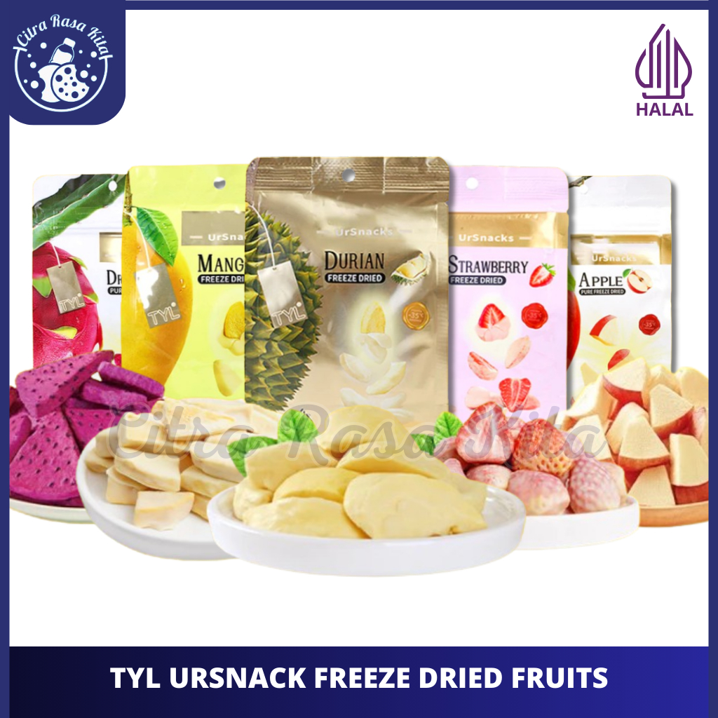 Tyl Ursnack Freeze Dried Fruits Snack Durian Vacum / Freeze Dried Strawberry Mango Apple Dragon ...
