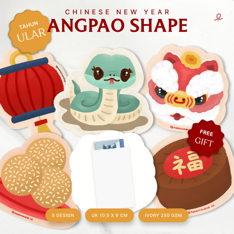 Angpao Shape with Chinese New Year 2025 Year of Snake | Sincia Angpao ...
