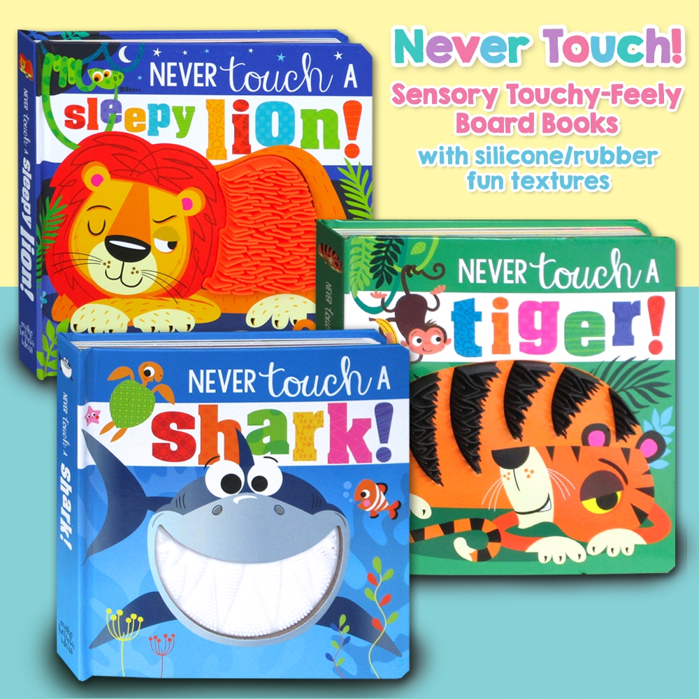 [Make Believe] Never Touch Sensory touchy feeling books with adorable ...