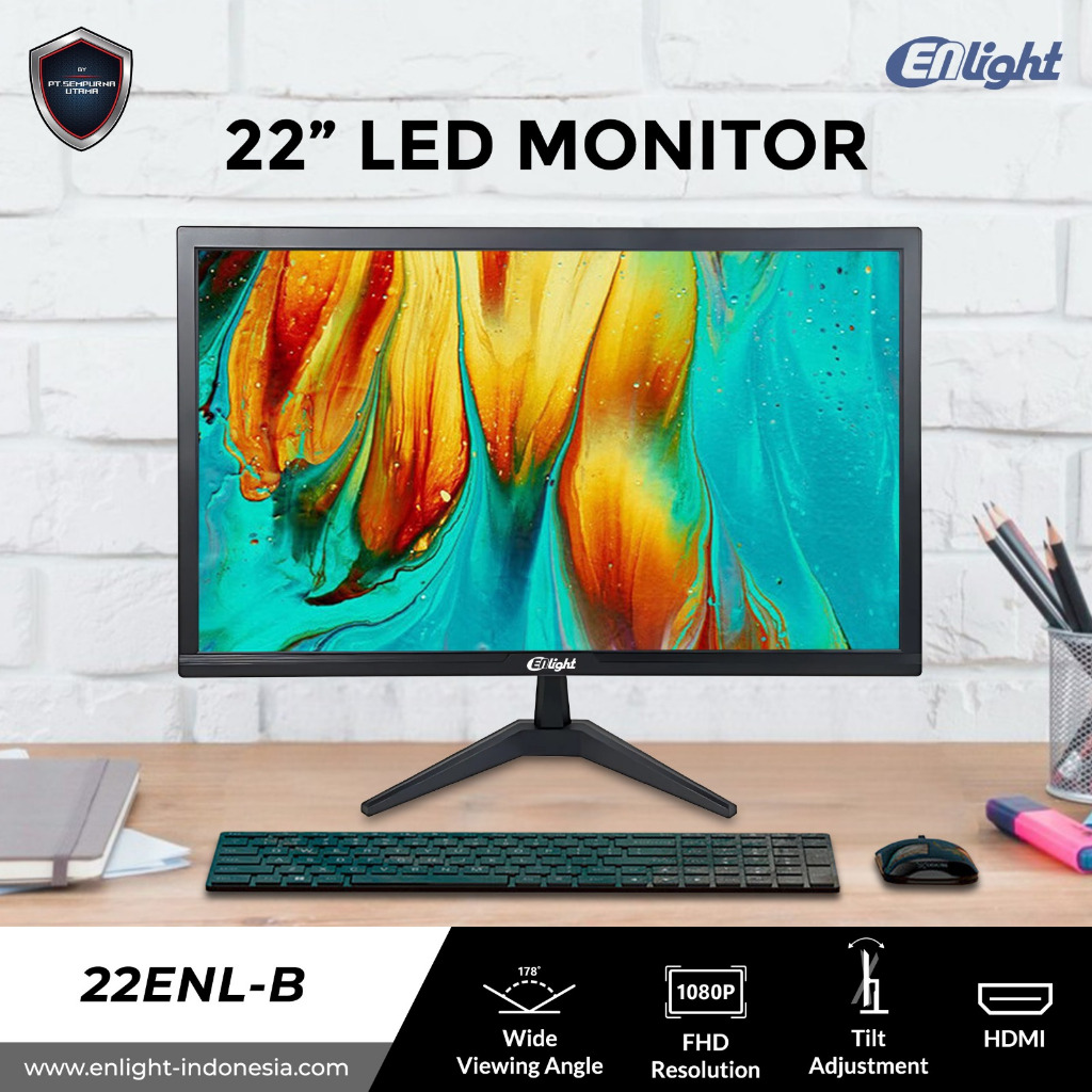 22enl-b LED 22 Inch Enlight Monitor | Shopee Malaysia