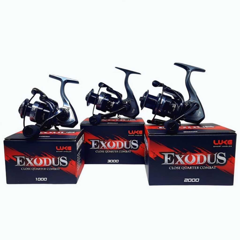 Luke Exodus Fishing Reel 1000-3000 Iron Spool Power Handle with 12+1 ...