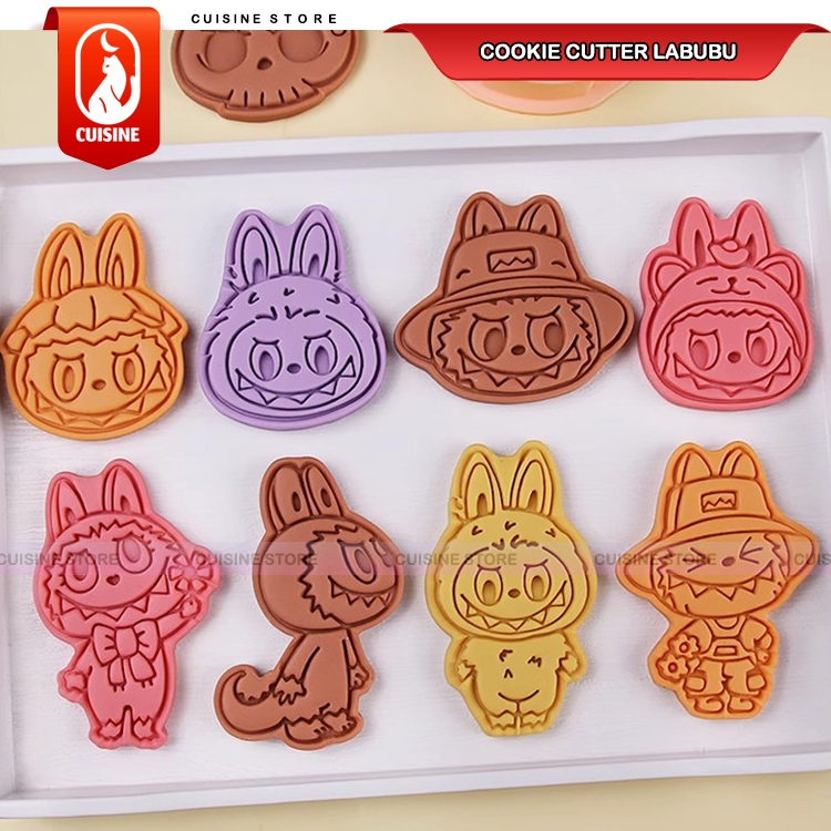 Labubu The Monster Cookie Cutter Mold Newest Cute Character Children's ...