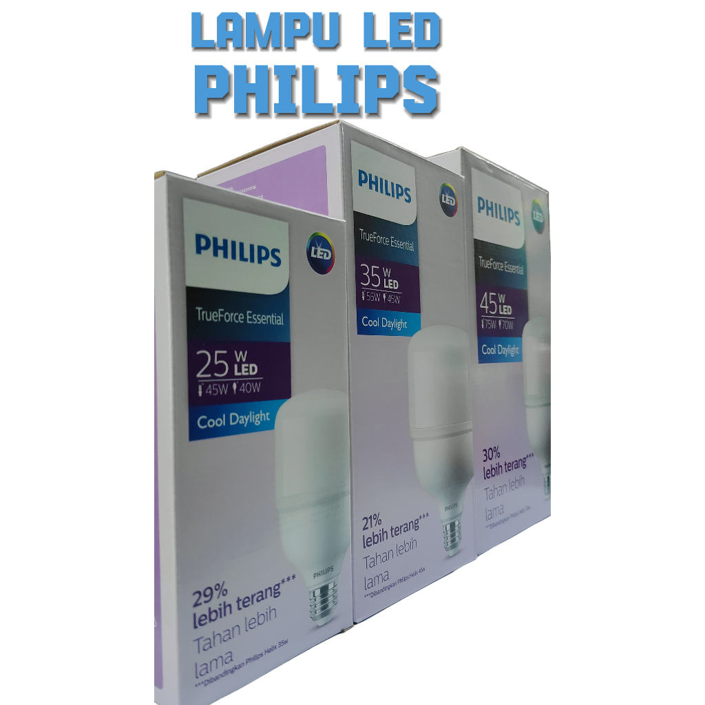 Philips true force essential LED LIGHTS 25w,35w, and 25w | Shopee Malaysia