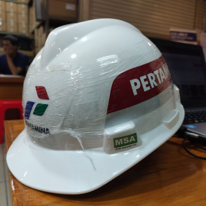 PUTIH Pertamina White Fastrack Safety Helmet Plus Chin Strap ...